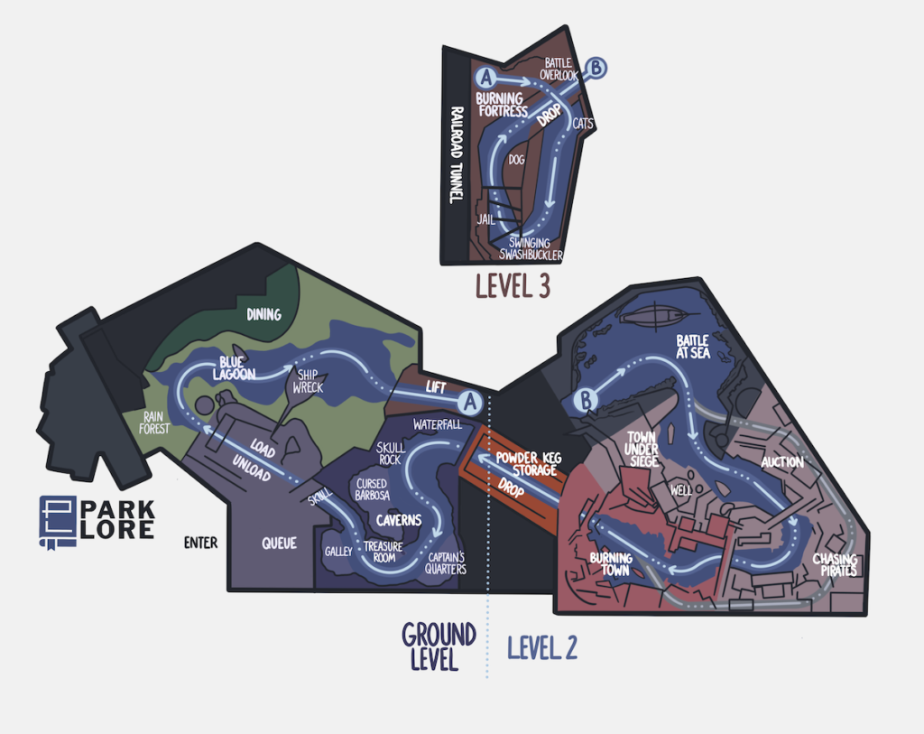 HERE & THERE: Illustrating and Comparing Disney Theme Parks' Ride ...