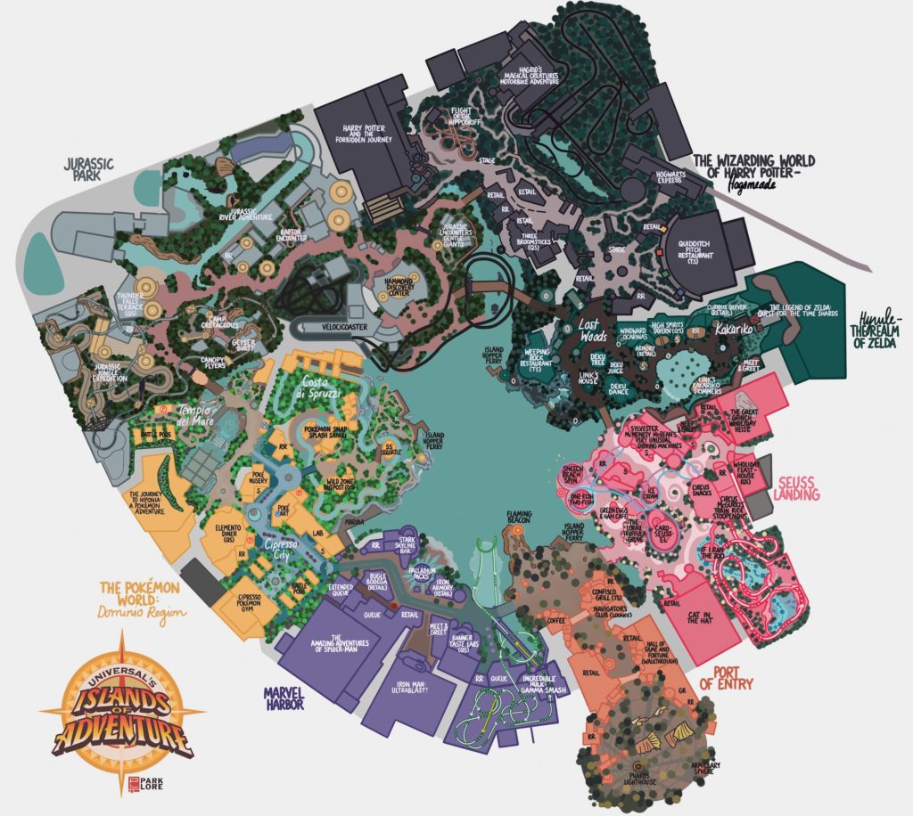 Islands of Adventure: A Blue Sky, Armchair Imagineered Build-Out of ...